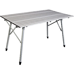 Camp Chef Mesa Aluminum Camp Table - Portable, Collapsible Camping Table for Outdoor & Camping Gear - Adjustable Table Height (27"-39")