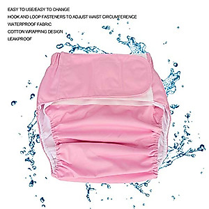 ZJchao Adult Diaper Cover, Washable Reusable Adult Elderly Cloth Diapers Adult Pocket Nappy Cover Diapers for Adults Pocket Nappies Adult Diaper Adult Pocket Nappy Cover()