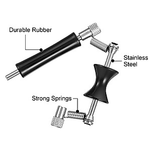 Frienda 2 Pack Guitar Rolling Capo Sliding Capo Adjustable Capo Rubber and Stainless Steel Capo for Tuning Tone of String Instruments Like Folk Classic Acoustic Electric Guitar Ukulele Mandolin Banjo