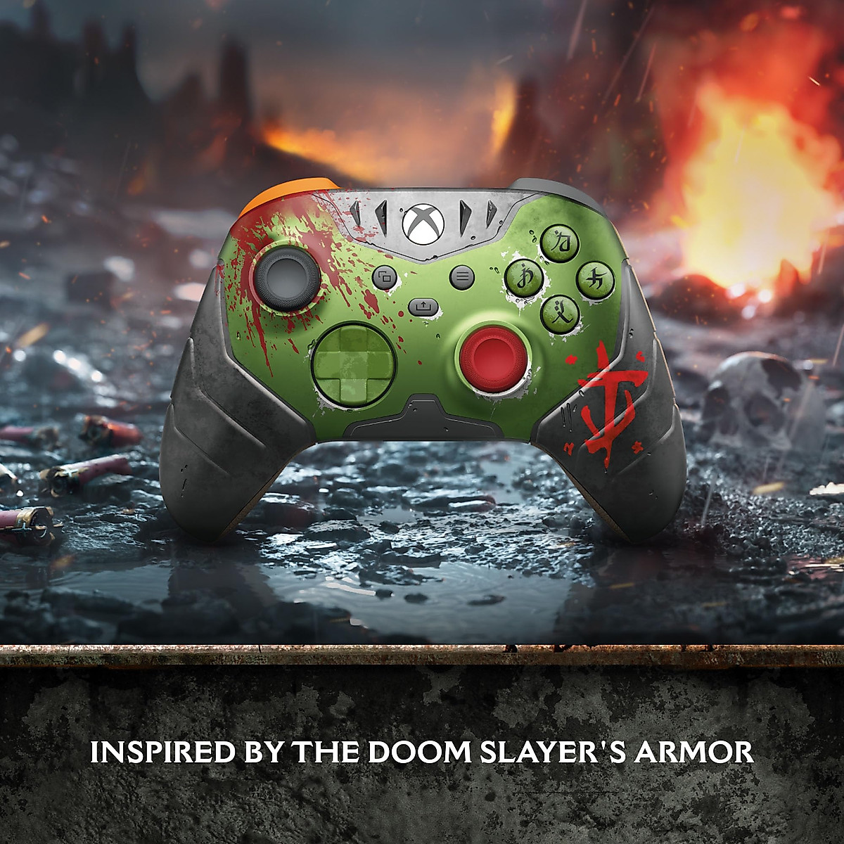 Xbox Wireless Controller – DOOM: The Dark Ages Limited Edition Series X|S, One, PCs, and Cloud-Enabled Devices