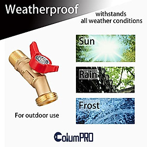 ColumPRO 275 330 Gallon IBC Tote Tank Adapter 2.44" Fine Thread+ Lead-Free Water Shut-Off Valve Faucet (Adapter2.44" Fine Thread Tote Valve )