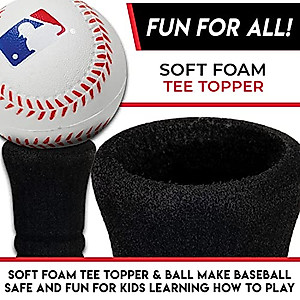 Franklin Sports MLB Adjust-A-Hit T-Ball Set Blue/Red, 5 - 18 years includes Tee, Ball, & Bat