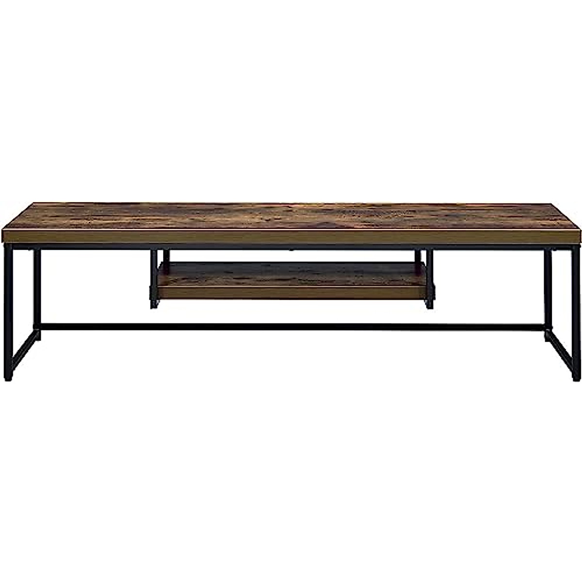 ACME Furniture AC-91782 TV Stand, 59", Weathered Oak & Black