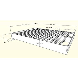 Nexera Queen Size Platform Bed, White