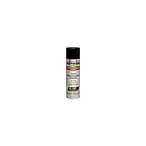 Rust-Oleum 7579838 Professional High Performance Enamel Spray Paint, 15 Oz, Gloss Black