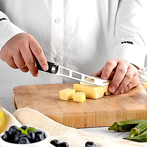 Upspirit Cheese Knife Handheld Cheese Slicer Stainless Steel Cheese Cutter with Non-slip Handle Multipurpose Kitchen Utensils