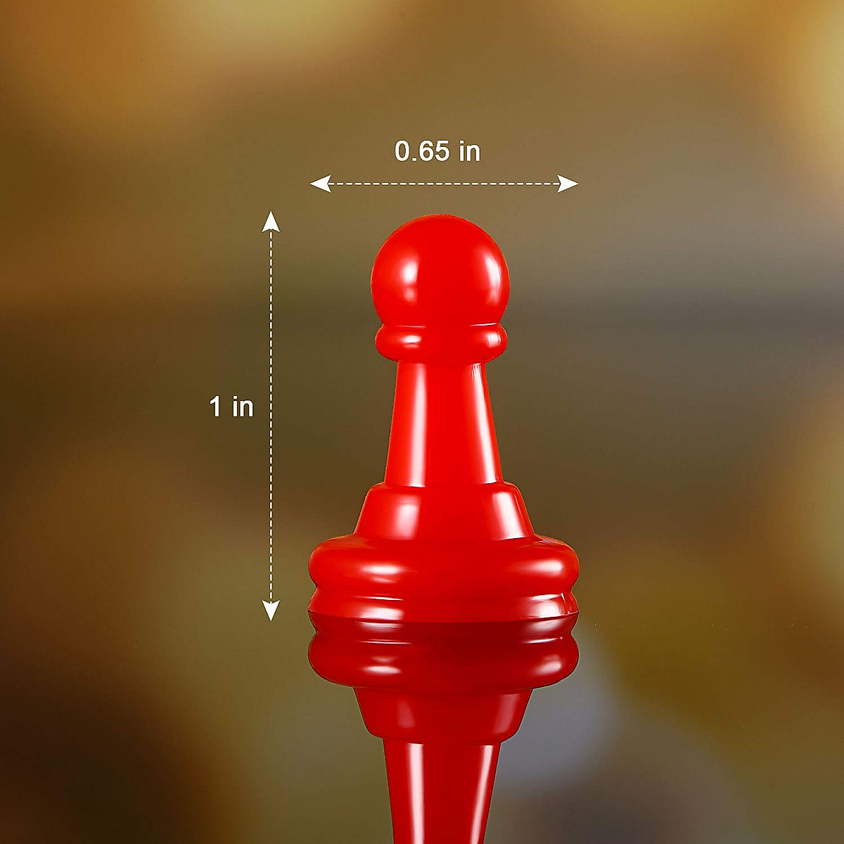 128 Pieces 1 Inch Multicolor Plastic Pawns Chess Pieces Game for Board Games, Tabletop Markers, Arts and Crafts