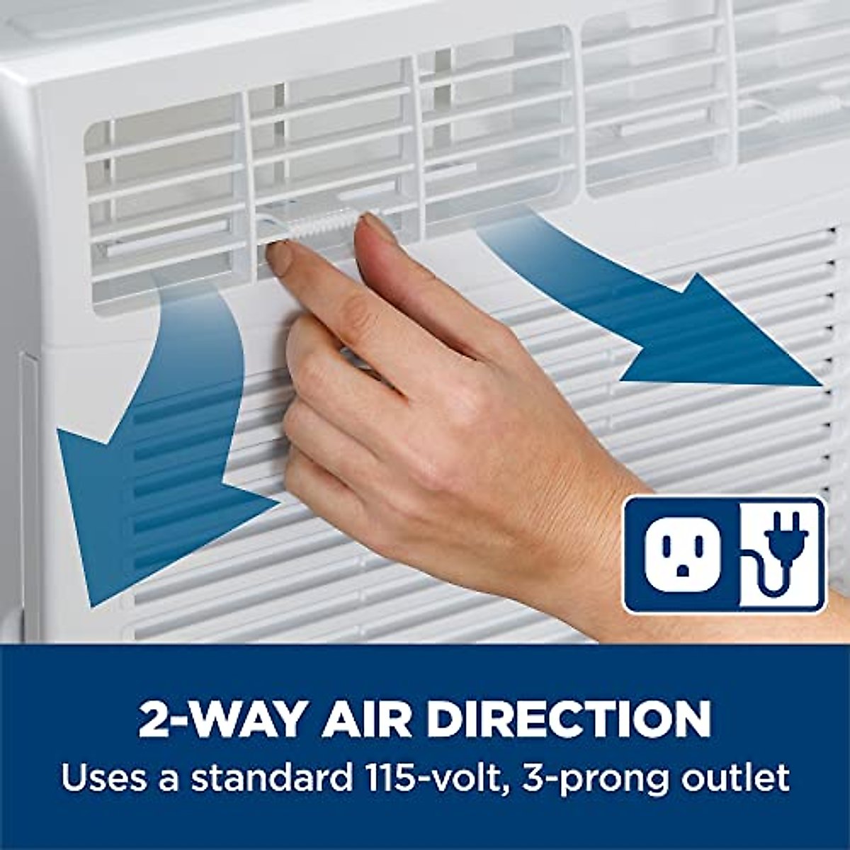 GE Window Air Conditioner 5000 BTU, Efficient Cooling For Smaller Areas Like Bedrooms And Guest Rooms, 5K BTU Window AC Unit With Easy Install Kit, White
