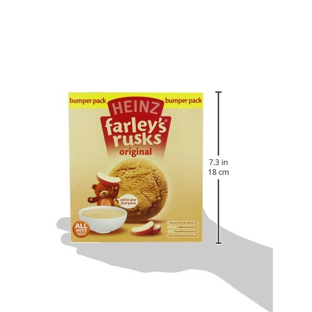 Heinz Farley's Rusks, Original Flavor, 300g Boxes (Pack of 6)