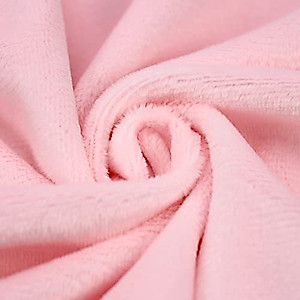 Short Pile Plush Fabric for Sewing/Minky for plushies & Many More ✦ 39.5x29.5 inch ✦ Pile Length 1/16 inch (1.5 mm) ✦ Baby Pink