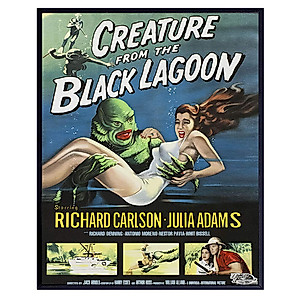 Creature From the Black Lagoon - 8x10 Vintage Hollywood Horror Movie Poster Wall Art Print - Creepy Classic Scary Movie Home Decor Picture for Man Cave, Boys Bedroom, Teens Room - Gift for Men