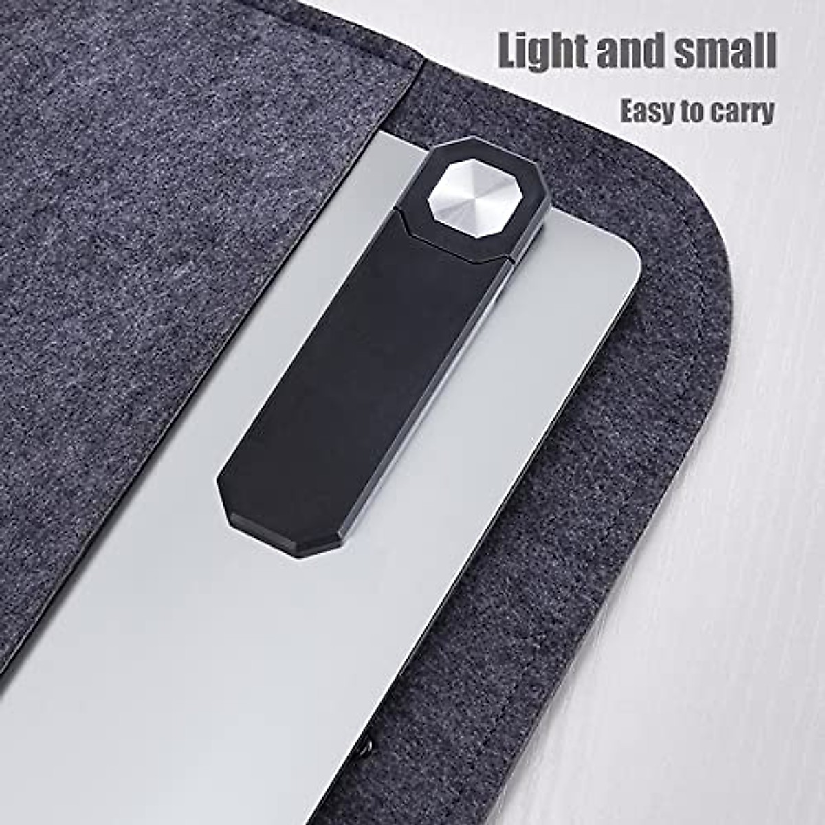 Laptop Phone Holder,Laptop Stand Adjustable Laptop Mount Monitor Expansion Bracket , Foldable Magnetic Cellphone Stand,Slim Portable Scalable Stand