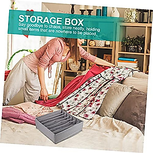 CHILDWEET 7 Mesh Storage Box Basket Storage Bins Storage Bins for Shelves Desk Dividers Sock Storage Box Drawer Organizers for Clothing Purse Bra Sock Closet Cabinet Storage Bra Sock Divider