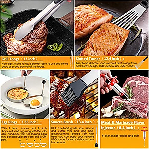 136 PCS Griddle Accessories Kit for Blackstone Camp Chef BBQ,Flat Top Grill Accessories with Basting Cover,Professional Grilling Gift for Men and Women,Perfect for Camping Backyard Barbecue