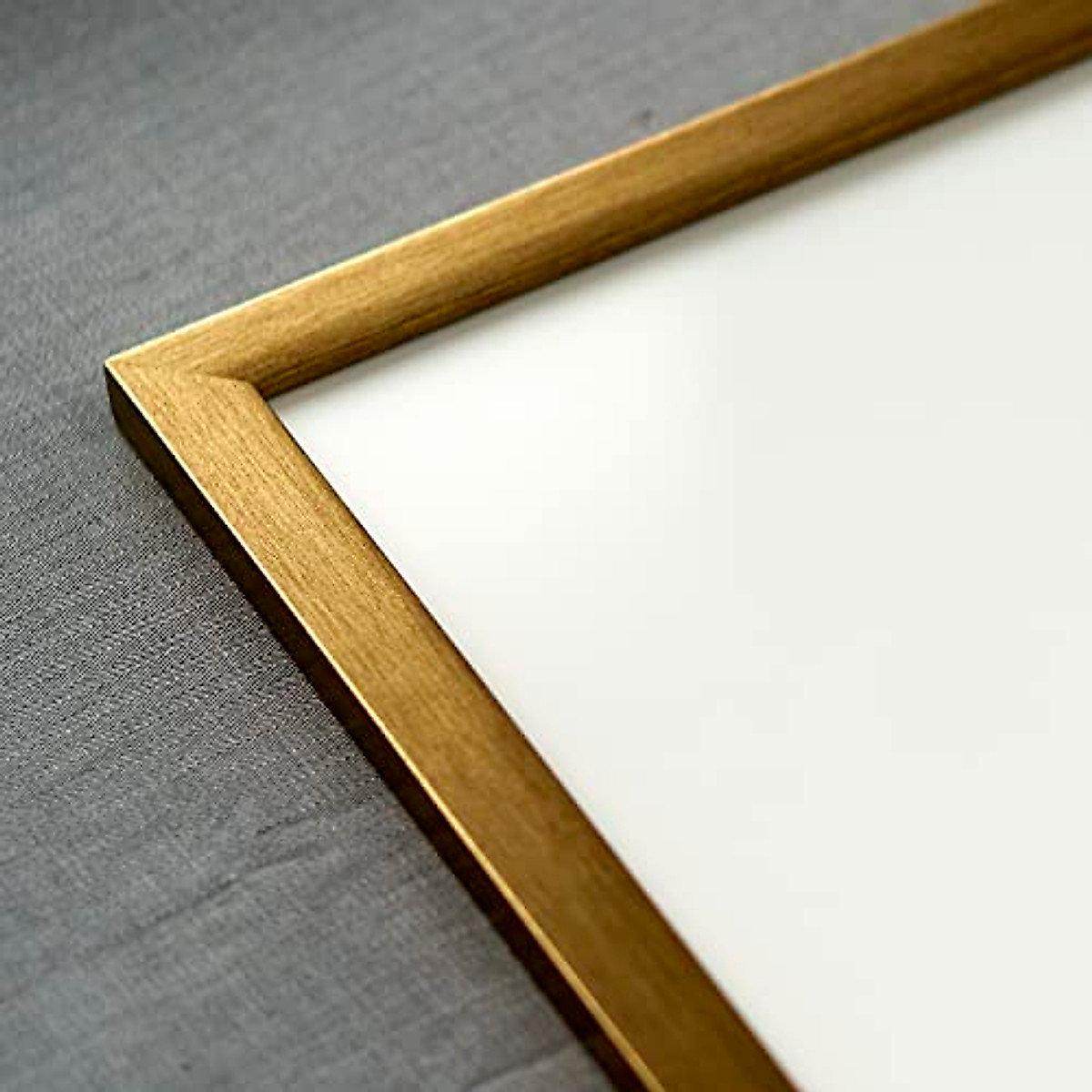 6x9 Frame Gold Bronze Wood Picture Frame - UV Acrylic, Foam Board Backing, & Hanging Hardware Included!