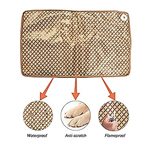 HELLOMOTO Large Pet Heating Pad for Large Cats/Dogs, Indoor Pet Heating Pad, Electric Pet Warmer with 8 Heating Settings, Auto Shut Off(20'' x 32'')-Pet3