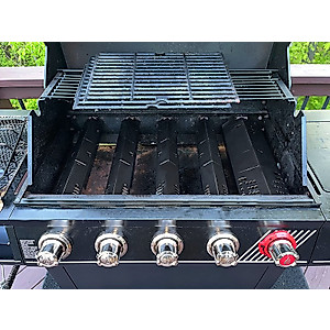 Grill Parts for Dyna-Glo Dyna-Glo 5 Burner DGH474CRP DGH483CRP DGH485CRP, Dyna-Glo 4 Burner DGH450CRP Dyna-Glo 3 Burner DGH373CRP, Porcelain Heat Plate Stainless Steel Burner for Revoace GBC1793W