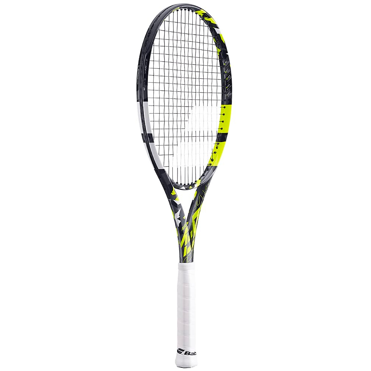 Babolat Pure Aero Team Tennis Racquet - Strung with 16g White Syn Gut at Mid-Range Tension (4 1/8" Grip)