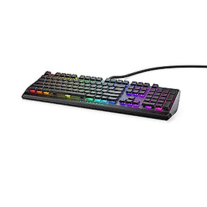 Alienware Low-Profile RGB Gaming Keyboard AW510K: Alienfx Per Key RGB LED - Media CONTROLS & USB Passthrough - Cherry MX Low Profile Red Switches