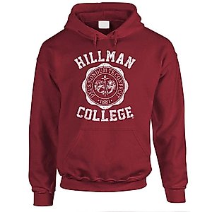 Hillman College - 80s Sitcom Retro hbcu - Fleece Pullover Hoodie (3XL, Maroon)