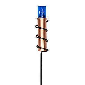 World's Coolest Rain Gauge, Stake, Genuine Copper, Measure, Monitor, Conserve, Precipitation, Easy to Read, Deck, Patio, Garden, Lawn, Unbreakable