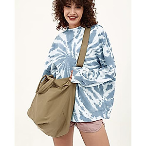 ODODOS 19L Multi Hobo Bags 2.0 with 2 Straps for Women, Totes Handbags, Crossbody Shoulder Bags, Brown