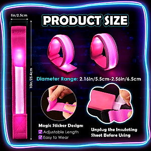 YADIYA 14/7 PCS LED Glow Bracelets, LED Light Up Bracelets for Kids Adults, Glow in The Dark Party Favors Supplies for Night Events Halloween, Christmas,Concerts Rave Sports Accessories…