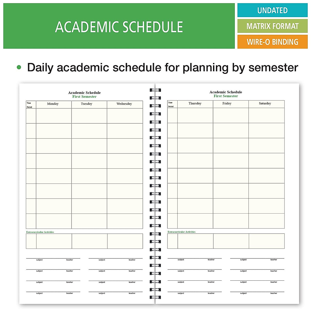 Elan Publishing Company Deluxe Full-Year Student Planner for High School 40 Weeks (HS-90)