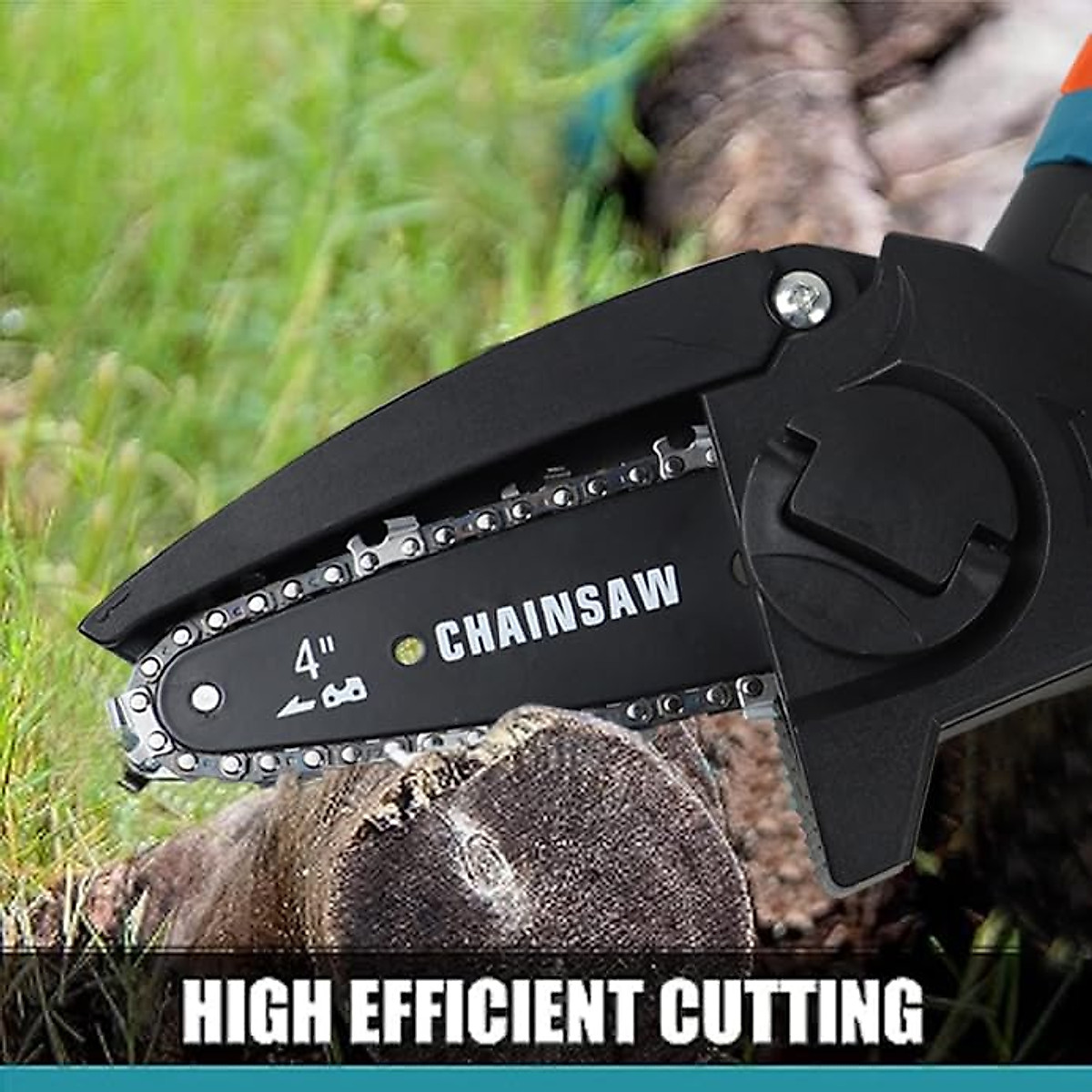 KuAFu 20V Power Tool Combo Kit-Cordless Power Hedge Trimmer and Chain Saw with Security Lock for Wood Cutting Tree Trimming,2.0AH Battery and Charger