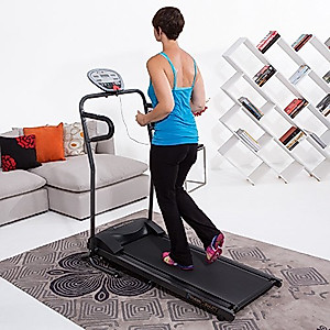 Fitness Reality Tre5000 Compact Folding Electric Treadmill with Heart Pulse