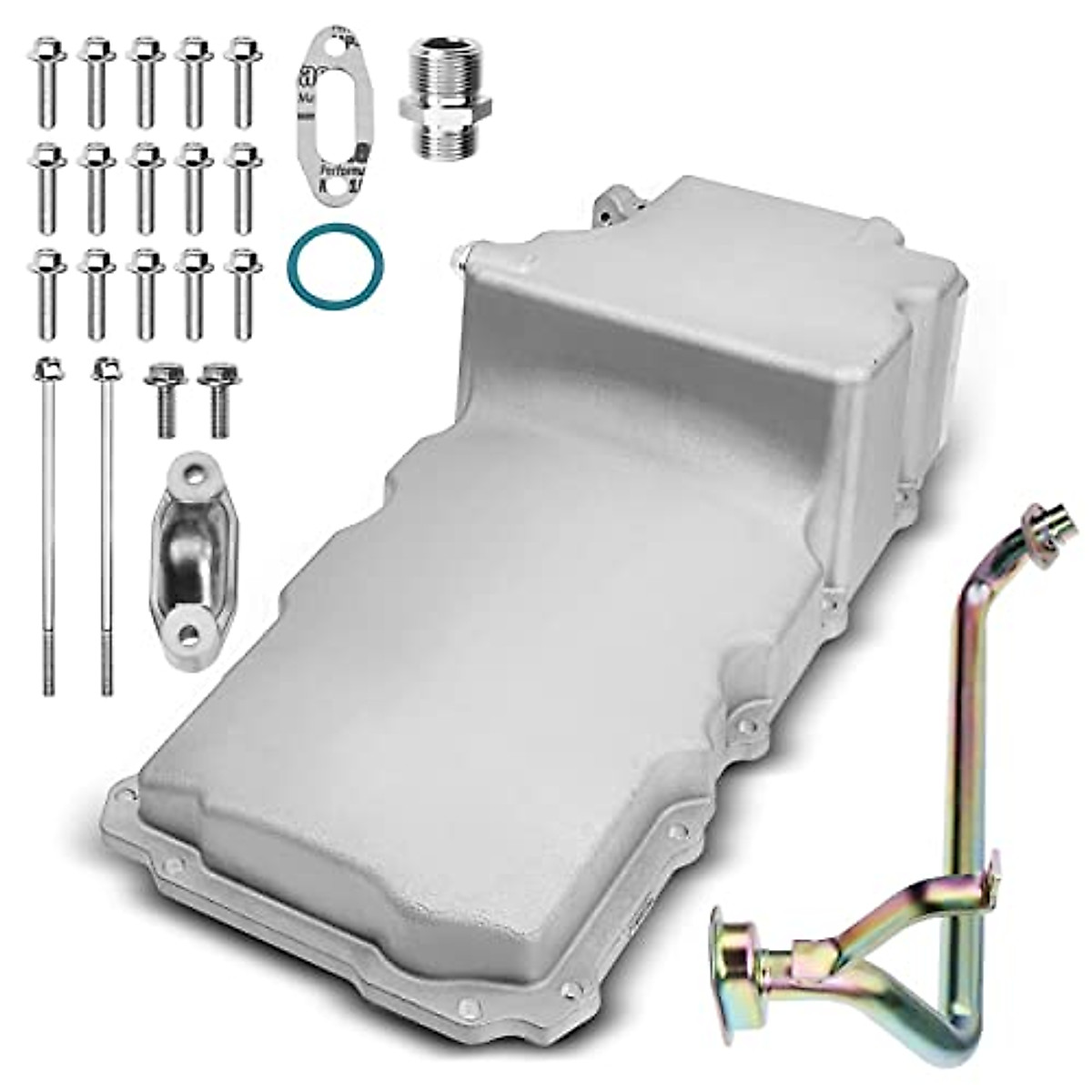 A-Premium 302-1 LS Swap Retrofit Oil Pan Kit Compatible with 1955-1987 GM LS1 LS6 LS2 LS3 LS6 LSX 4.8L 5.3L 5.7L 6.0L 6.2L SBC BBC RWD