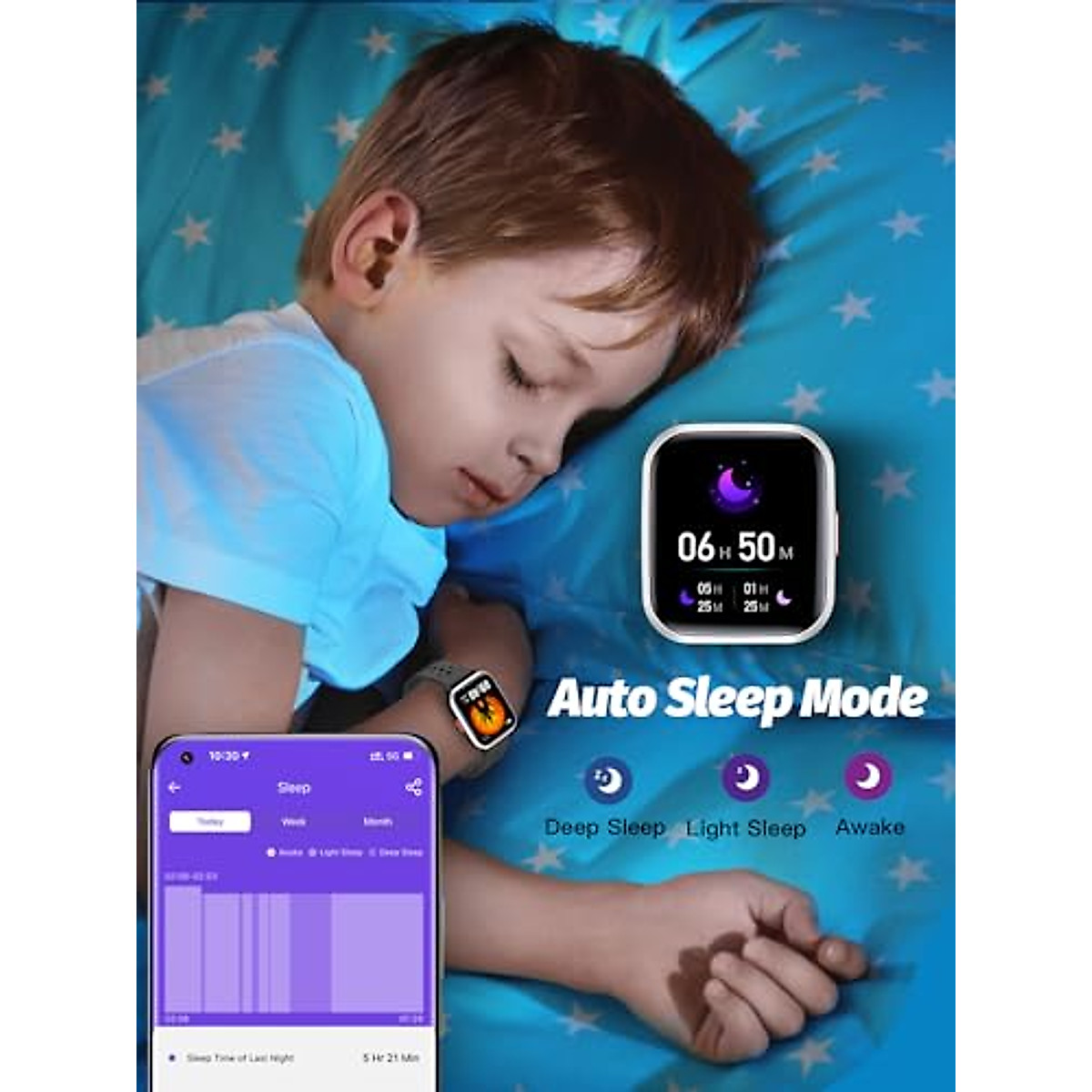Butele Kids Smart Watch Girls Boys, Smart Watch for Kids Smart Watch Gifts for 4-16 Years Old with Sleep Mode 19 Sports Mode Pedometer Birthday Gift for Boys Girls