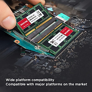 【DDR3 RAM】 Gigastone Laptop RAM 8GB DDR3 8GB DDR3-1600MHz PC3-12800 CL11 1.35V 204 Pin Unbuffered Non ECC SODIMM for Notebook Laptop Memory Module (Laptop ONLY)
