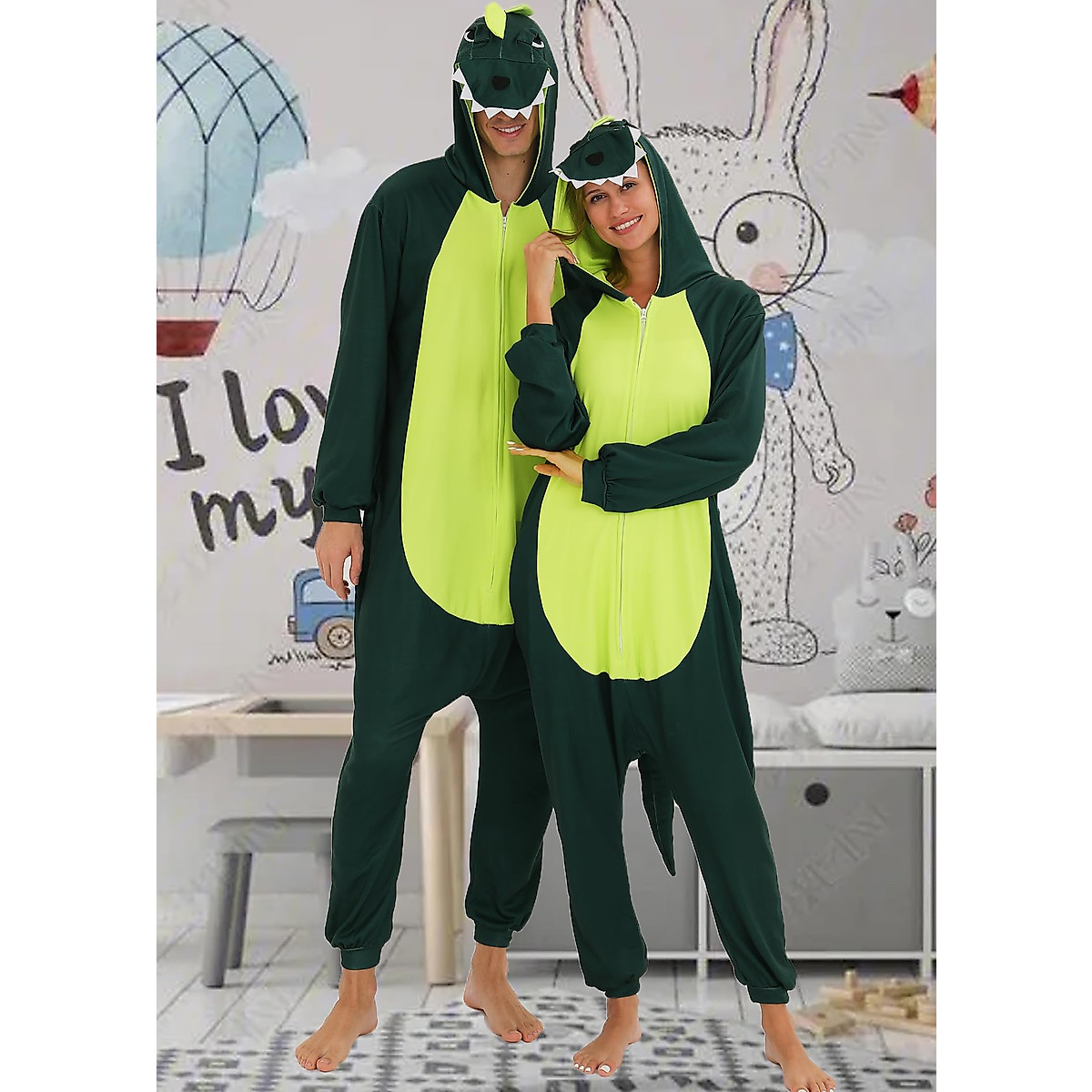 YEAXLUD Halloween Family Pajamas Set for Adult Women Men Skeleton Matching Spooky Pjs for Couples Pajama