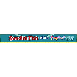 SWEDISH FISH Mini Tropical Soft & Chewy Candy, Bulk Candy, 12 - 3.5 oz Boxes