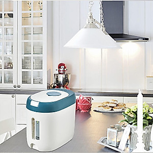 Household Thickened Rice Storage Container, Large Capacity Rice Storage Container, Rice Container, Rice Dispenser 25 pounds, Dry Food Storage containers, Suitable for Whole Grains, pet Food