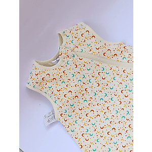 Premium Baby Sleep Sack with Baby BIB, 100% Cotton Toddler Sleeping Sack, Cute and Comfortable Baby Swaddle Sack has Adjustable Length for Infants and Toddlers (Grey, 6-15 Months)