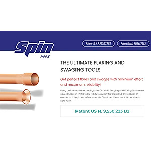 Spin S5000 5-Piece Drill Bit Swaging Tool Set 1/4, 3/8, 1/2, 5/8, 3/4-Inch