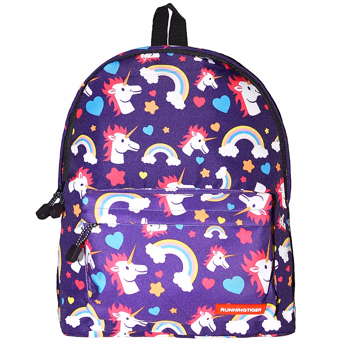 Chiclinco Kids Rainbow Unicorn Backpack Back to School Back Pack for Little Girls Age 5-12 Years Old (Purple)