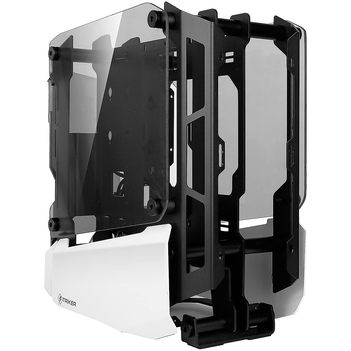 Antec Striker Aluminum and Steel ITX Computer Case, Front GPU Mount, Up to 4 x 120 mm Fan Support, USB 3.1 Type-C Ready and PCI-E Riser Included (Striker Mini)