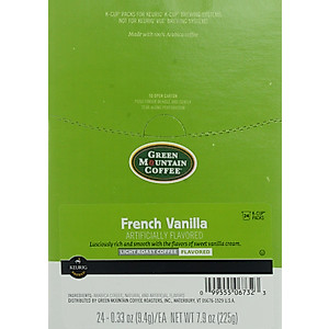 Green Mountain Coffee French Vanilla, K-Cup Portion Pack for Keurig K-Cup Brewers, 24-Count