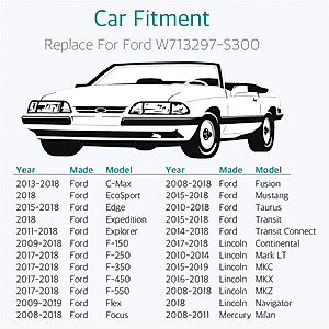 Lantee 50 Pcs Door Trim Panel Retainer Clips with Sealer Fit for Ford W713297-S300