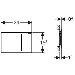 Geberit 115.620.FW.1 Toilets and Bidets, Stainless Steel