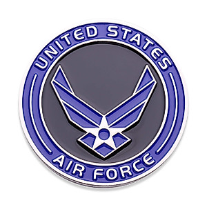 Air Force Master Sergeant E7 Challenge Coin! United States Air Force Master Sergeant Rank Military Coin MSGT. E-7 USAF Challenge Coin! Designed by Military Veterans - Officially Licensed Product!