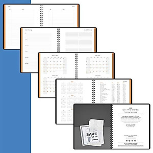 Planning Notebook by AT-A-GLANCE, Undated, 8-1/2" x 11", Plan. Write. Remember., with Reference Calendars, Black (7062090521)