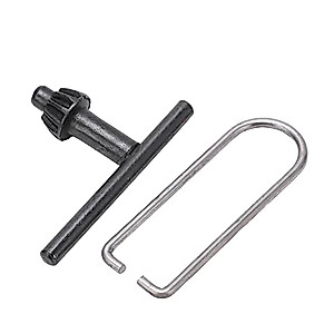 3/8in Air Drill with 3 Jaw Chuck Straight Handle Reversible Adjustable Speed Pneumatic Drilling Tool 900rpm CW CCW(European Style)