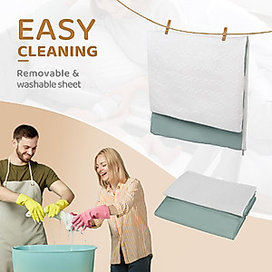 JOYMOR 3 in 1 Baby Bedside Bassinet, Bedside Sleeper with Mattress and Sheet, Convert to Bassinet, Playpen, Foldable Travel Bassinet Bed, with Toy, Wheels, Brake, Carry Bag