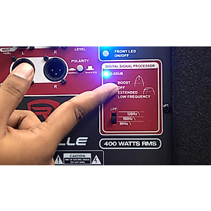 Rockville RBG15S 1600w Active Powered PA Subwoofer w/DSP + Limiter Pro/DJ, 15 inch, Black