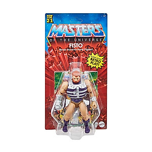 Masters of the Universe Origins Fisto 5.5-in Action Figure, Battle Figure for Storytelling Play and Display, Gift for 6 to 10-Year-Olds and Adult Collectors
