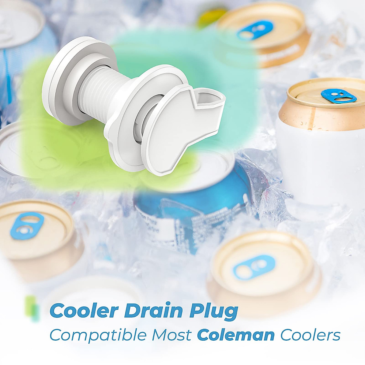Replacement Cooler Drain Plug for 50 58 and 82 Qt Coleman Xtreme Coolers - 1.5" Shaft Length